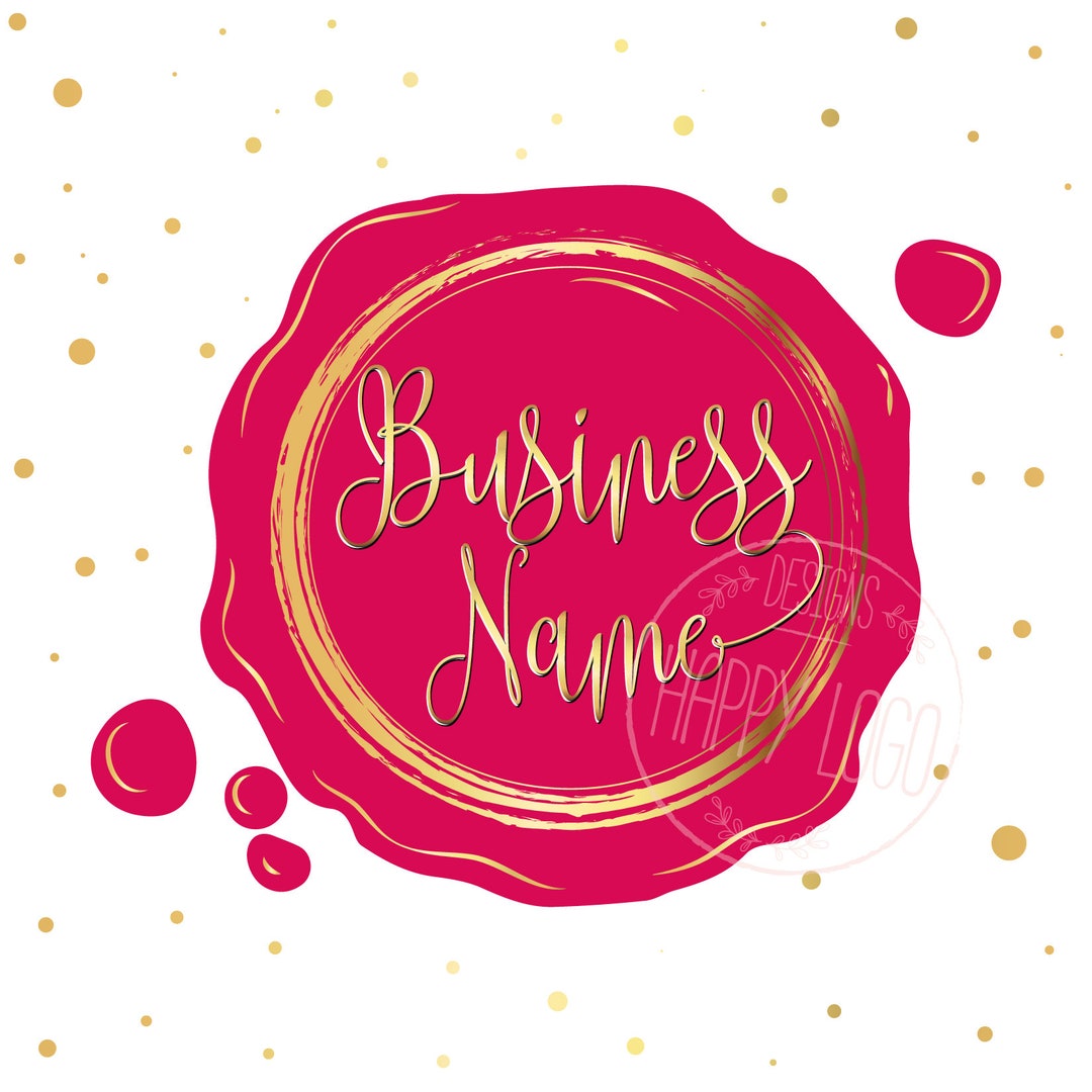 Seal Wax Logo Watermark, Fashion Boutique Logo, Beauty Salon Logo ...