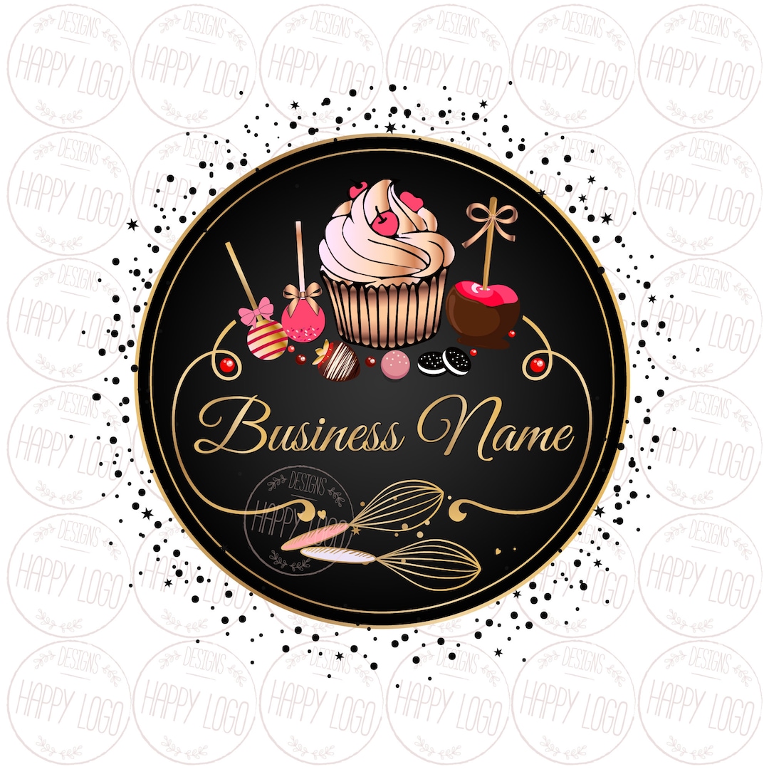 Bakery Logo Design, Cupcake Logo Design, Cookie Logo, Oreos Apple Candy ...