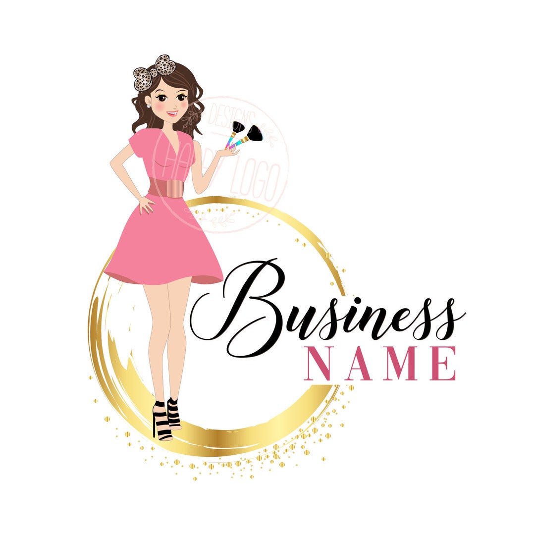 Esthetician Custom Logo Design Makeup Girl Logo Cosmetic - Etsy