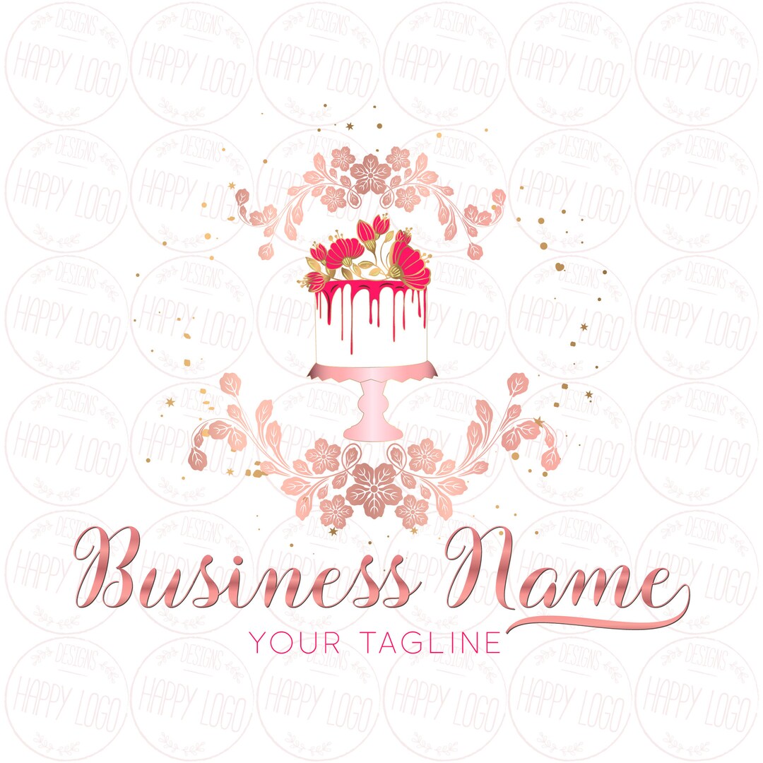 Custom Logo Design, Cake Logo, Bakery Logo, Birthday Cake, Branding ...