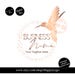 Gold Glitter Hummingbird Logo Design: Modern Feminine Branding (digital ...
