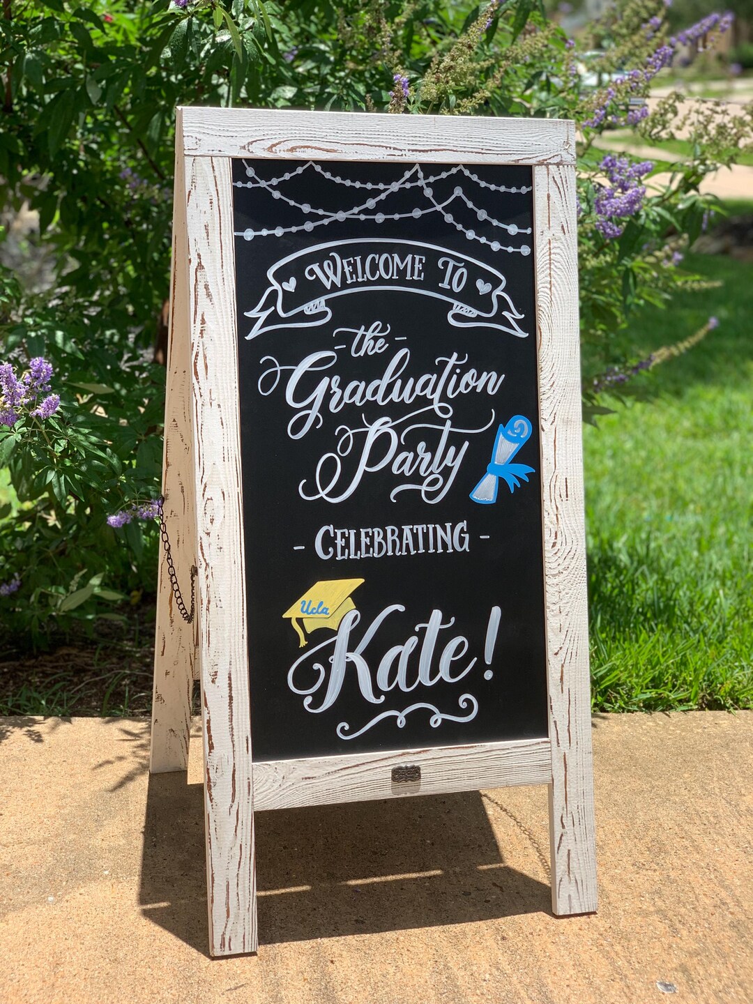 Graduation Sign • Graduation Chalkboard Sign • Cute Graduation Sign ...