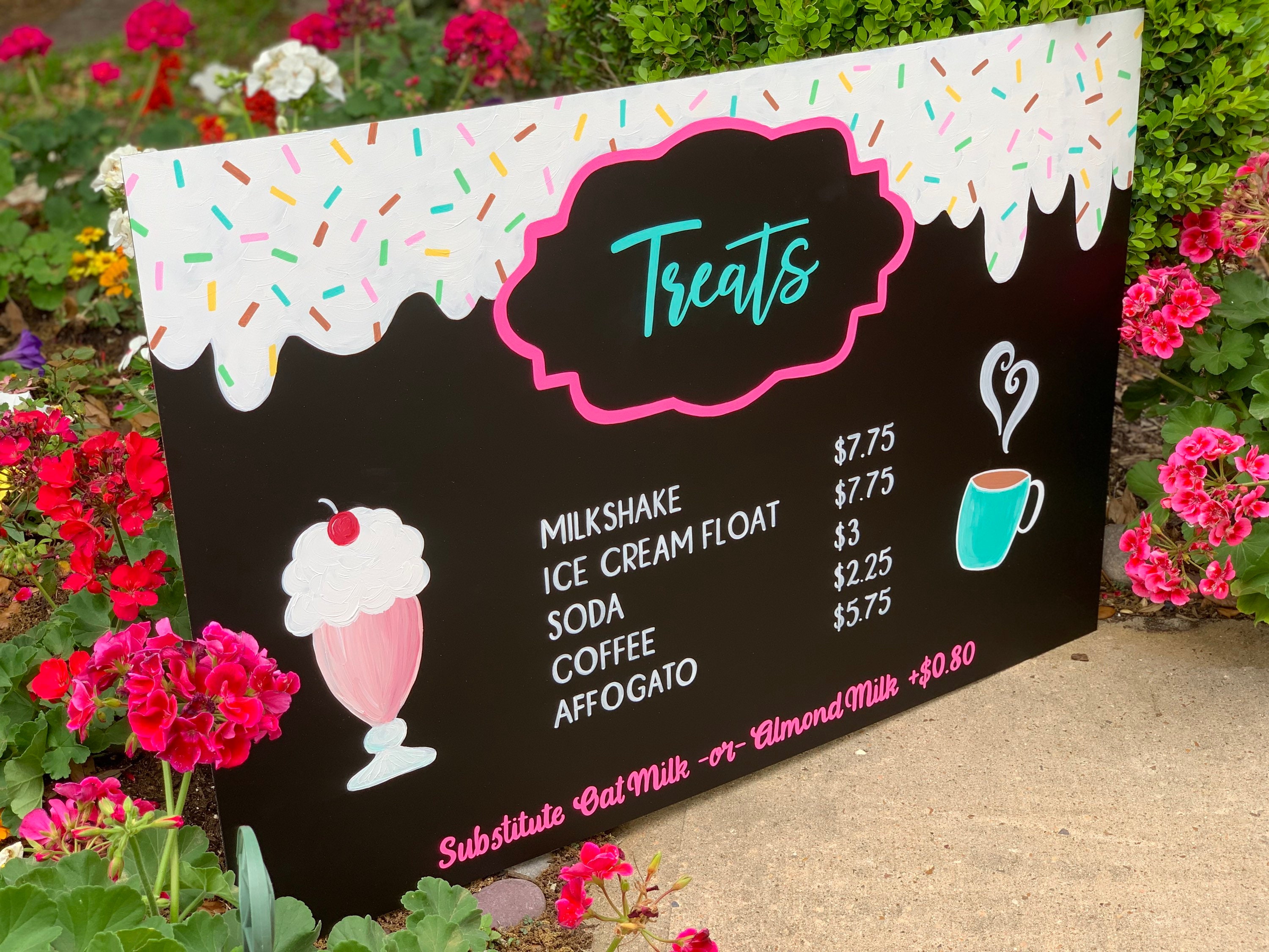 Ice Cream Shop Menu Restaurant Menu Sign Food Truck Sign - Etsy Canada