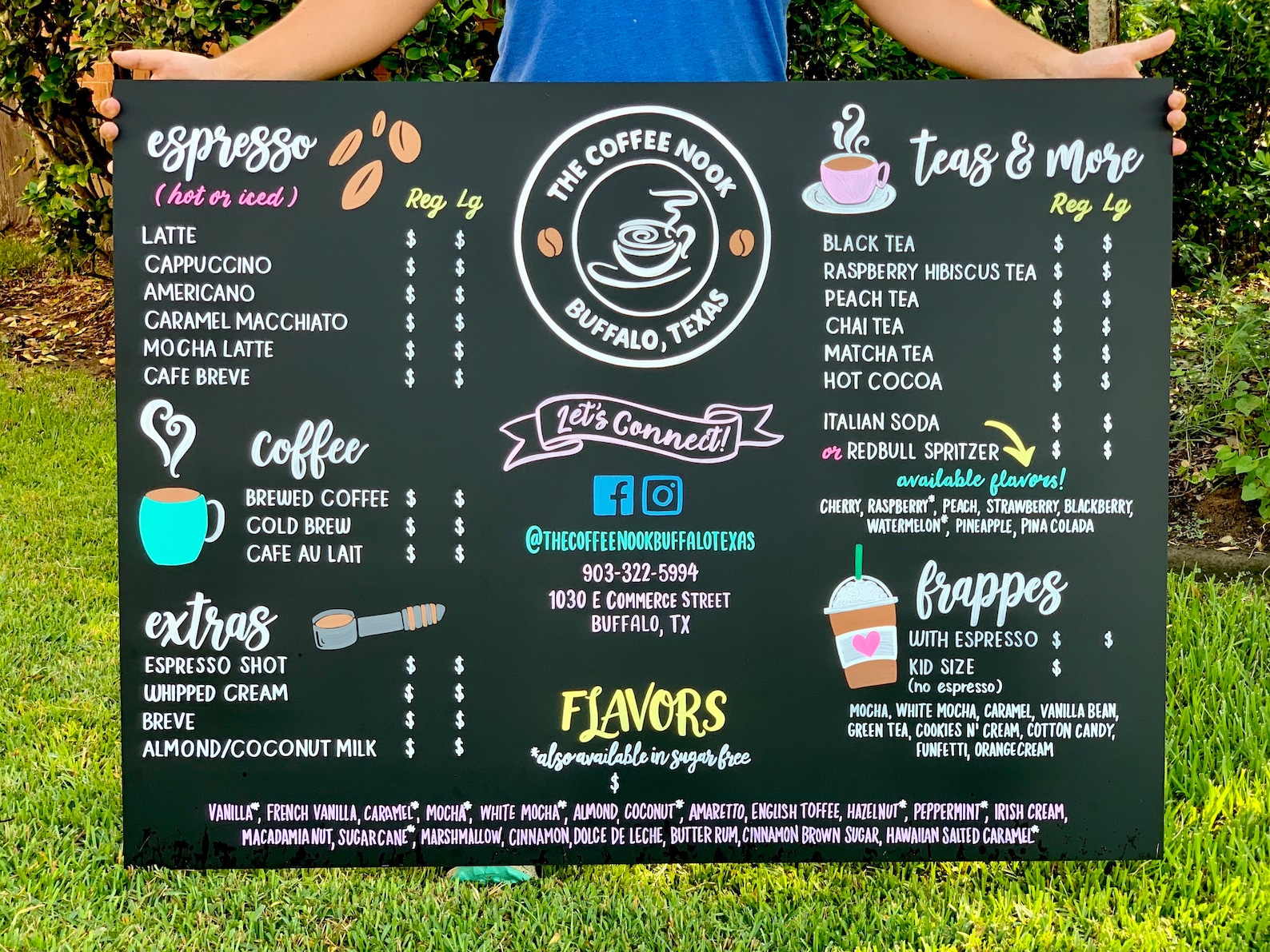 Coffee Shop Menu Restaurant Menu Sign Food Truck Sign - Etsy