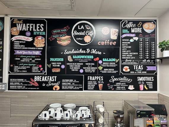 Chalkboard Menu Wall