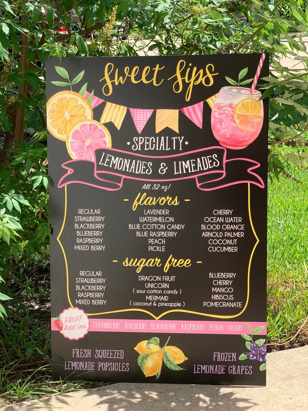Drink Menu Sign Boba and Team Sign • Lemonade Stand Sign • Coffee Menu ...