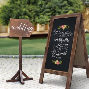 Wedding Welcome Easel Rehearsal Dinner Easel Sign Wedding A-frame Sign ...