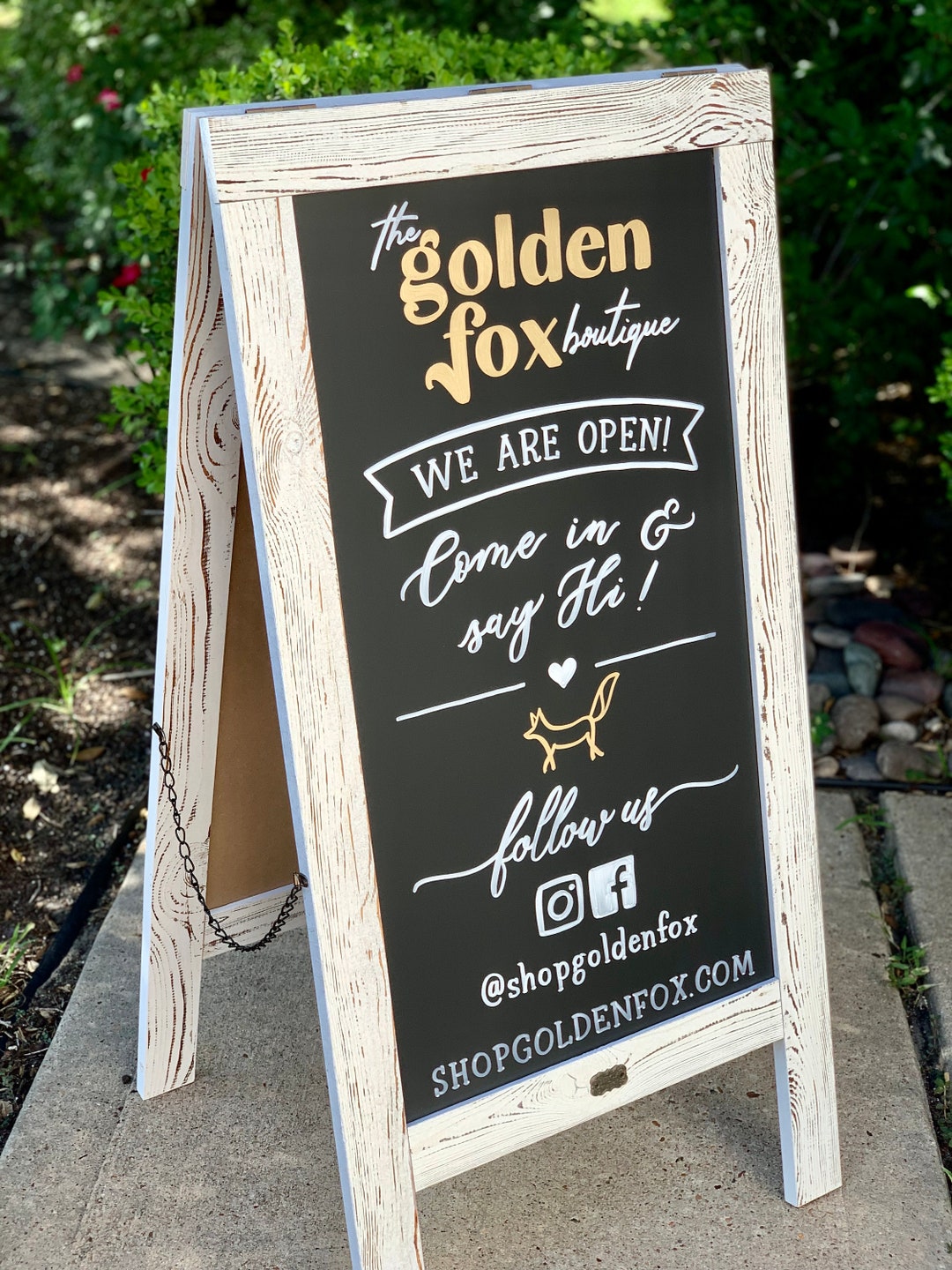 Boutique Welcome Sign A-frame Chalkboard/sidewalk Chalkboard Sign/large ...