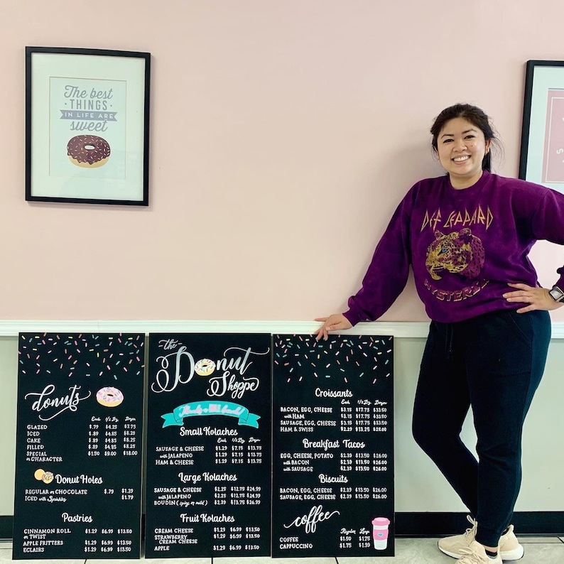 Custom Business Sign Food Truck Sign Business Chalkboard - Etsy