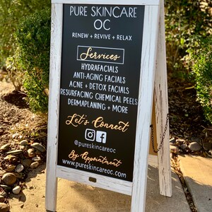 Spa Easel Sign • Apothecary Sign • LARGE Business A-frame Chalkboard ...