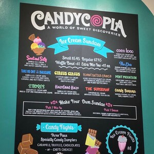 Shaved Ice Menu Snow Cone Menu Coffee Shop Menu - Etsy