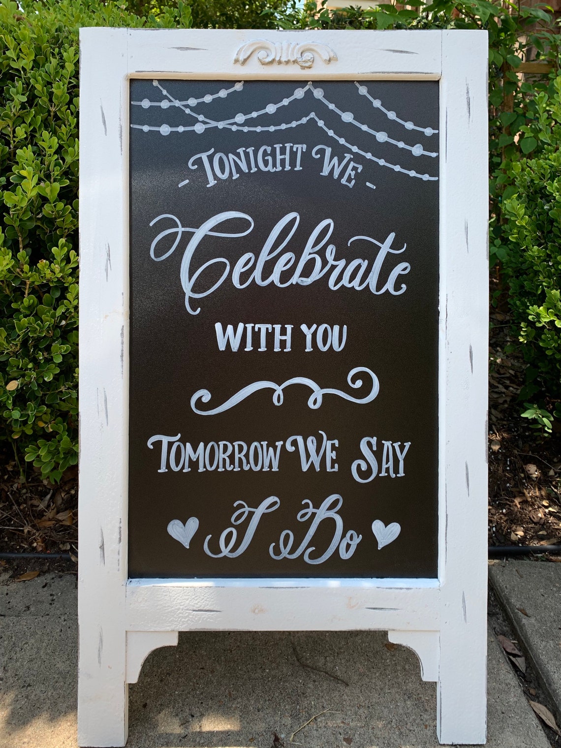 Wedding Welcome Sign Chalkboard Easel for Wedding Bride - Etsy