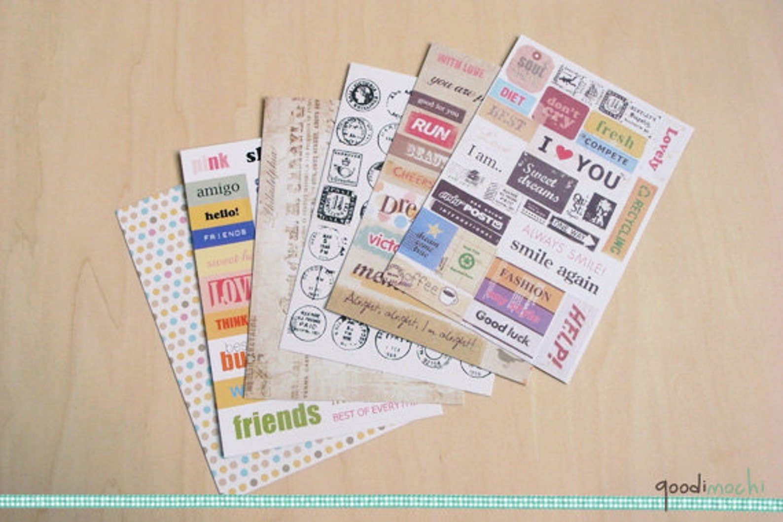 Paper Collage Art Sticker Set // Message, Graffiti, Street Art, Postage ...