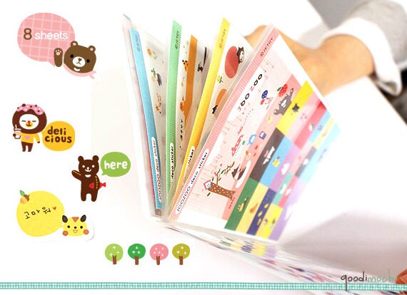 Happy Zoo Cute Animals Diary Sticker Set With Sticker - Etsy