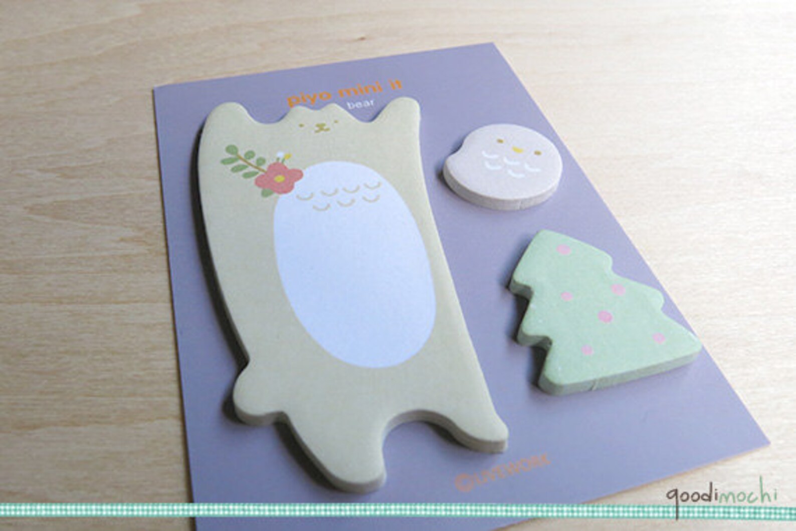 Cute Bear Post It Set Horse, Tree, New Moon, 72 Pcs // Cute Sticky ...