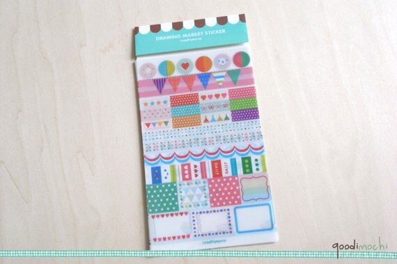 Rainbow Diary Deco Sticker Set // Diary Stickers Journal - Etsy