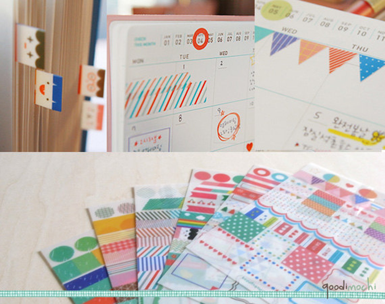 Rainbow Diary Deco Sticker Set // Diary Stickers Journal - Etsy