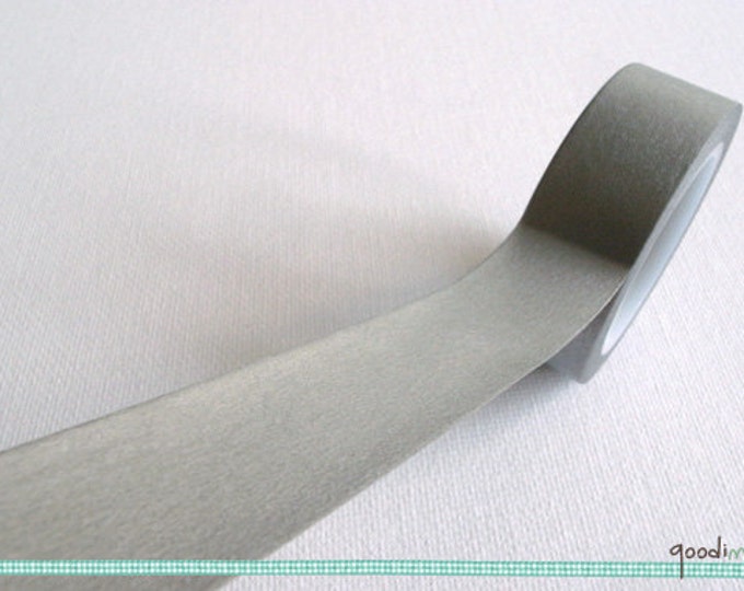 Metallic Grey Washi Tape / Masking Tape - 10m - Etsy