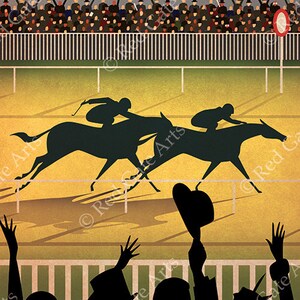 Cheltenham Races Poster Horse Art Deco Print Bauhaus Vintage Vogue ...