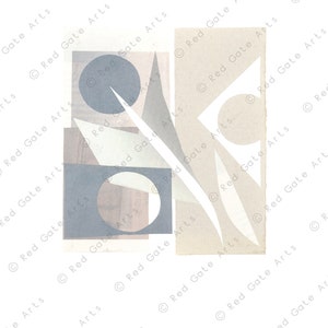 Stonewash Abstract Collage Modern Art Signed Print by Kate Sampson ...