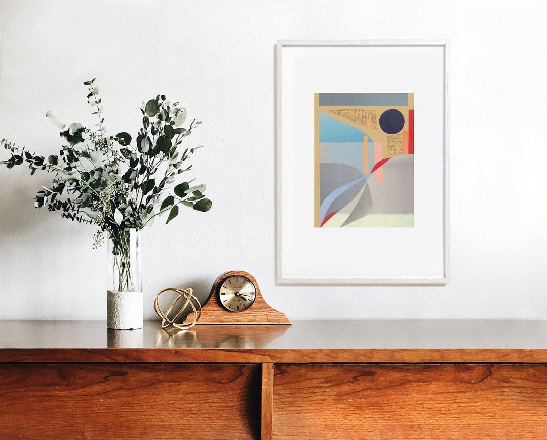 Eclipse Modern Art Print Kandinsky Klee Style Abstract Collage - Etsy