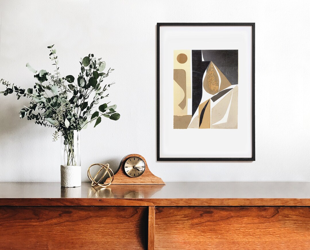 Seed Abstract Collage Modern Art Signed Print by Kate Sampson, Original ...