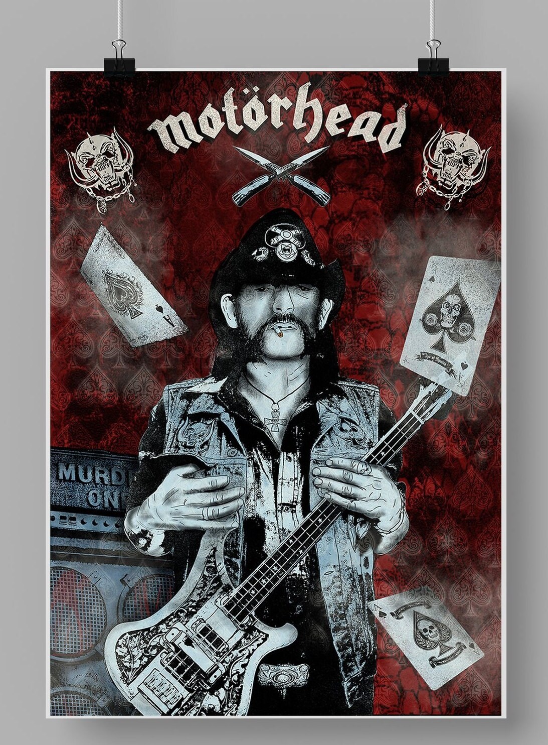 LEMMY KILMISTER / Motörhead - Music Artwork / Wall Art / Fineart Print ...
