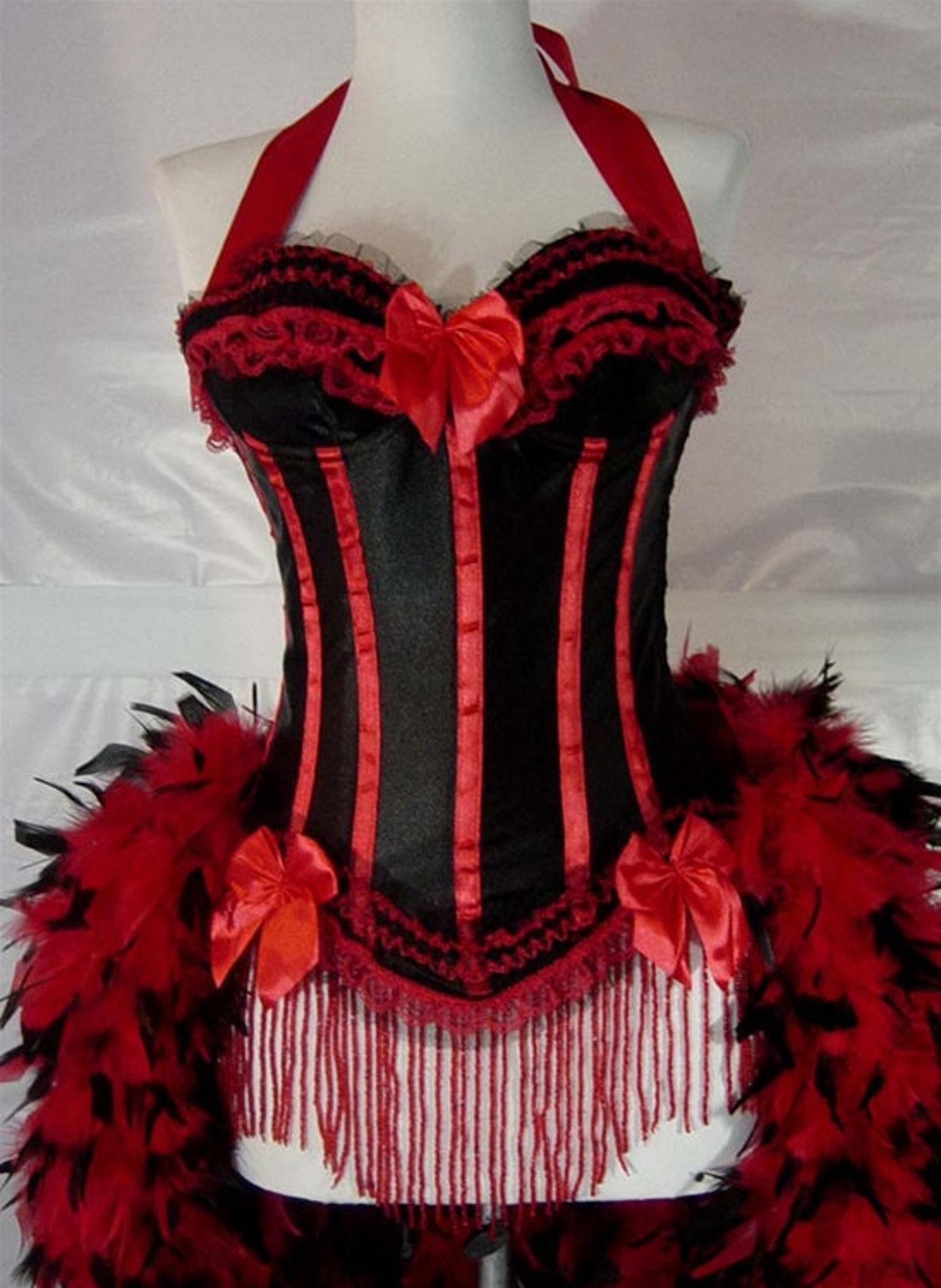 Pick Size-red & Black Victorian Lace Burlesque Cabaret Pin up - Etsy