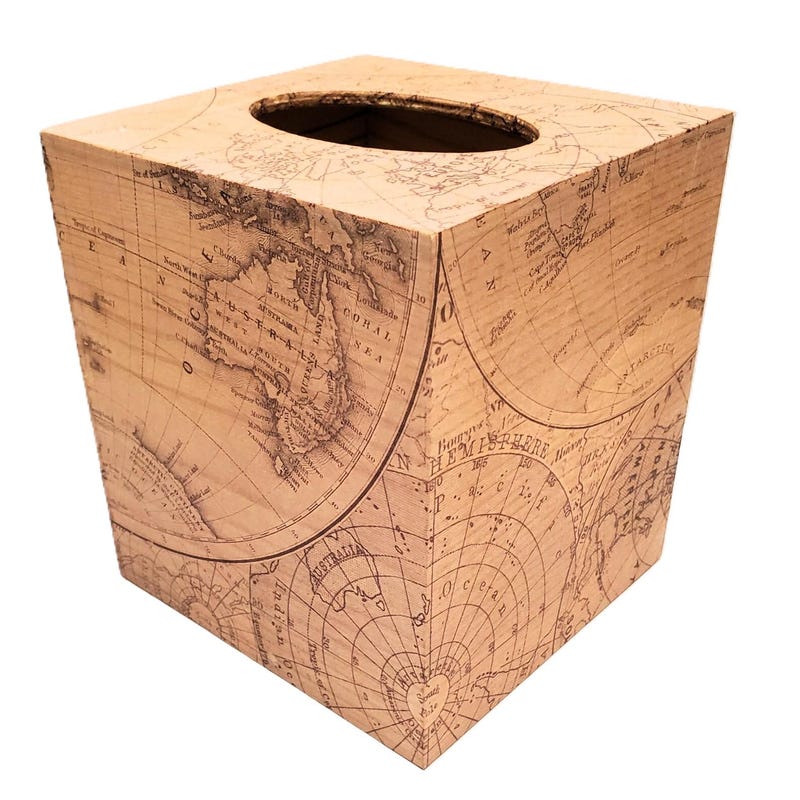 Antique Tissue Box Square - Etsy