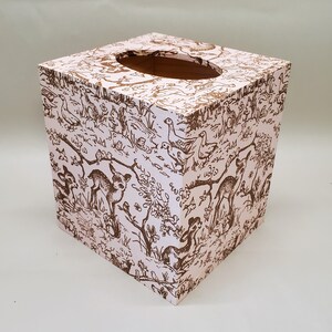 Handmade Decoupage Wood Tissue Box Cover Pink Lullaby Meadow - Etsy