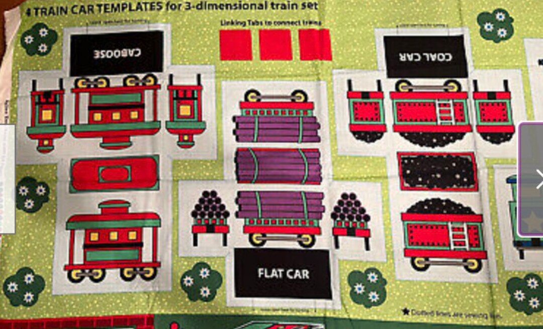 13-OOP Salina Yoon TRAINS RJR Fabrics Fabric Panel for 3 Dimensional ...