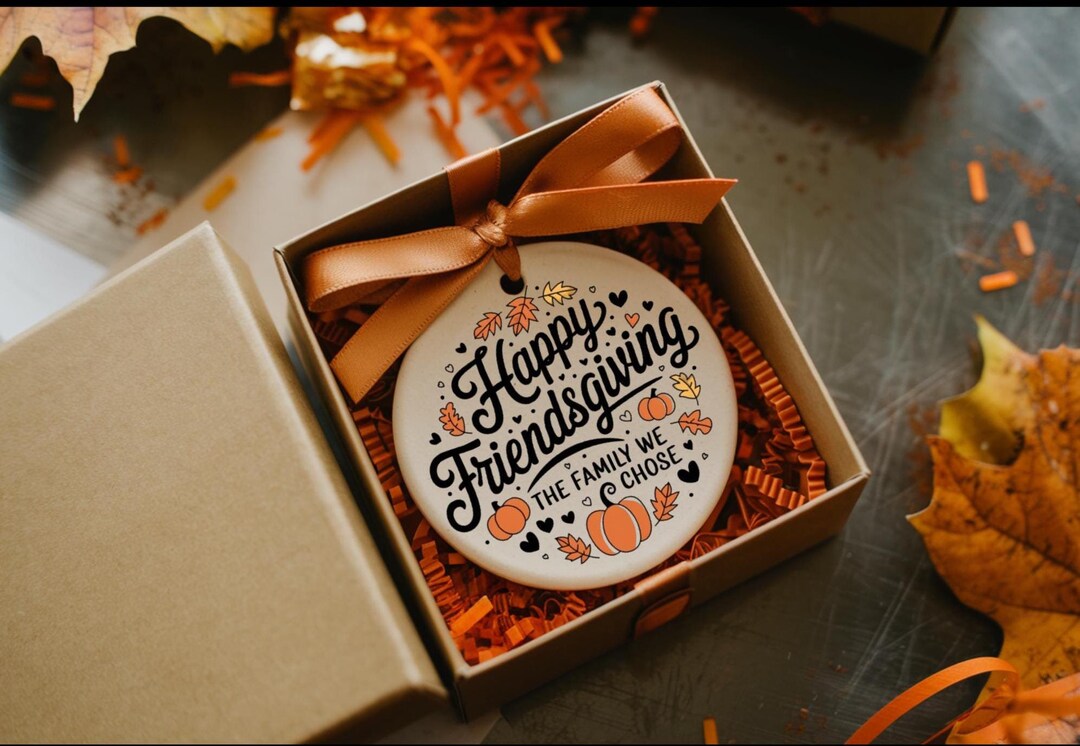 Happy Friends Giving Thanksgiving for Friends the Family We Chose PNG ...