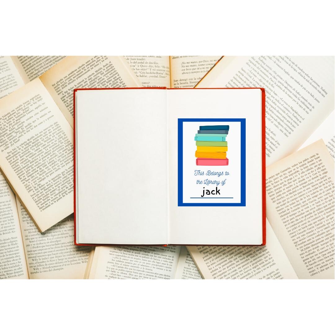 Kids Library Book Tags- Perfect for Gifts! - Etsy