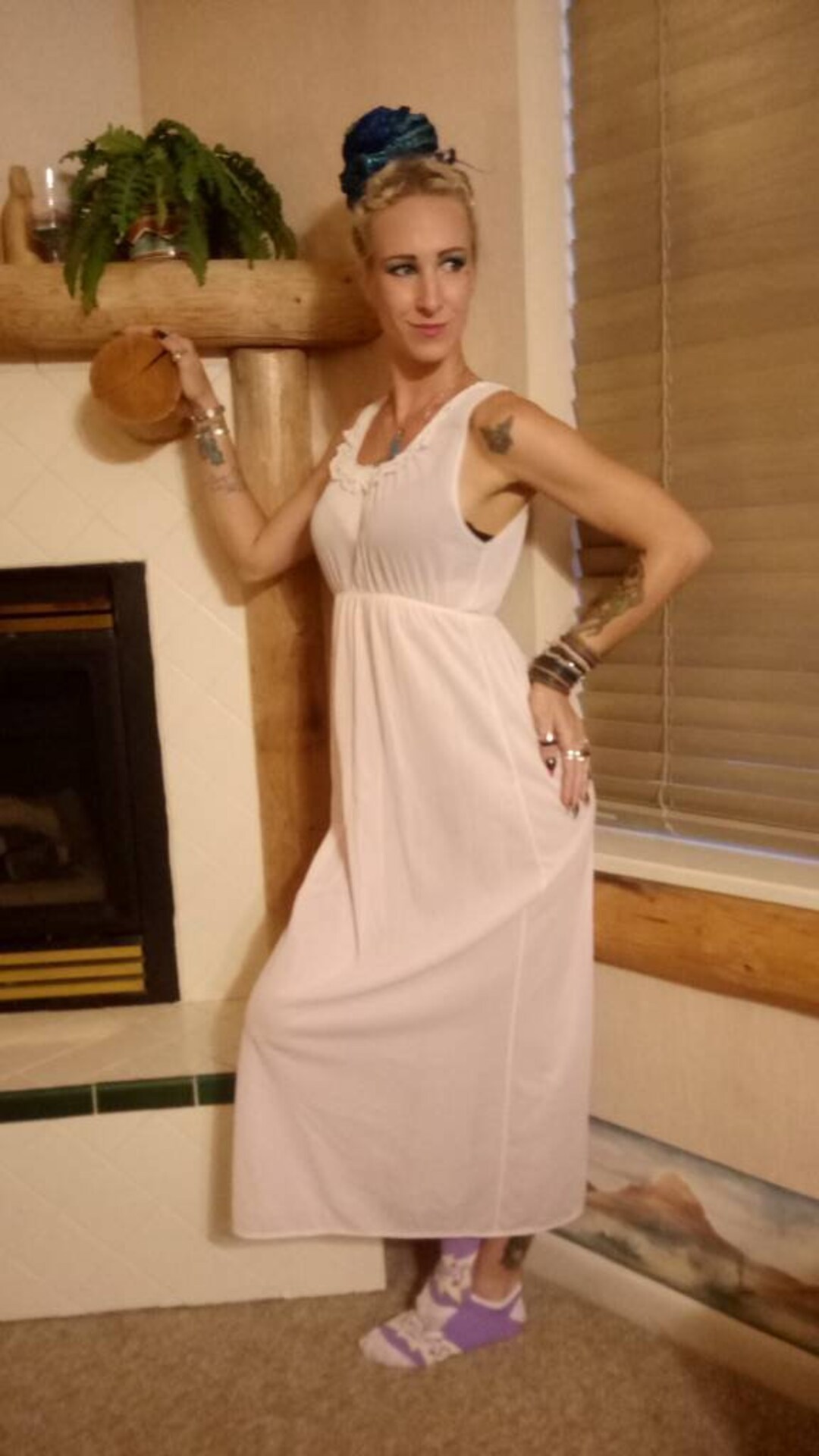 Sexy and Romantic Style Vintage Nightgown Negligee Light Pink With ...