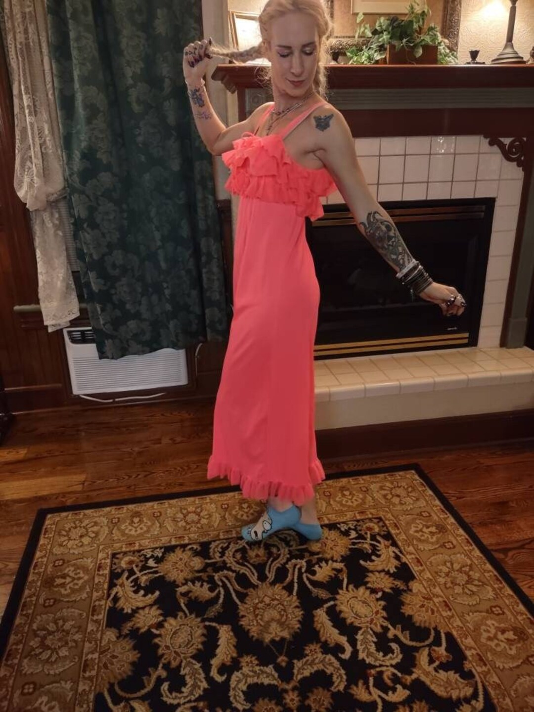 Sexy & Fun Nightie Jumpsuit Sheer Vintage Size Med Good for a Current ...