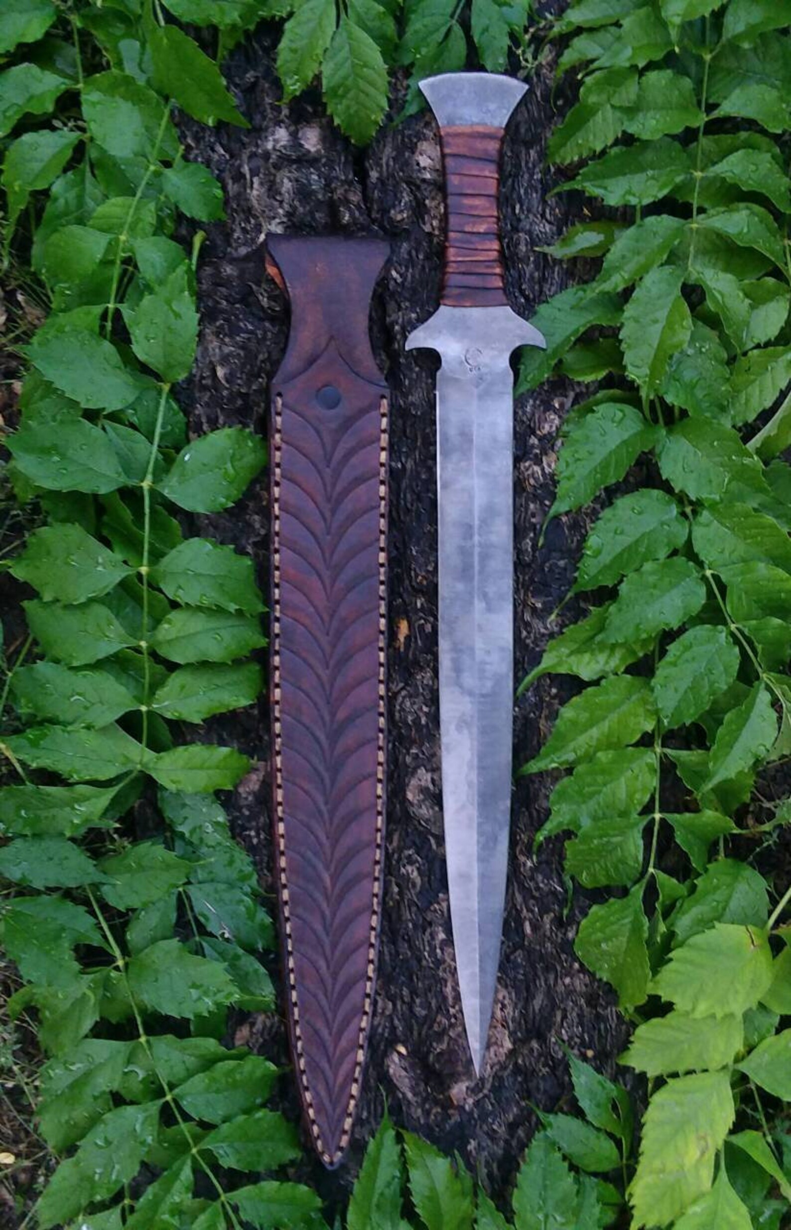 Integral Medieval Short Sword Hand Forged Handmade - Etsy
