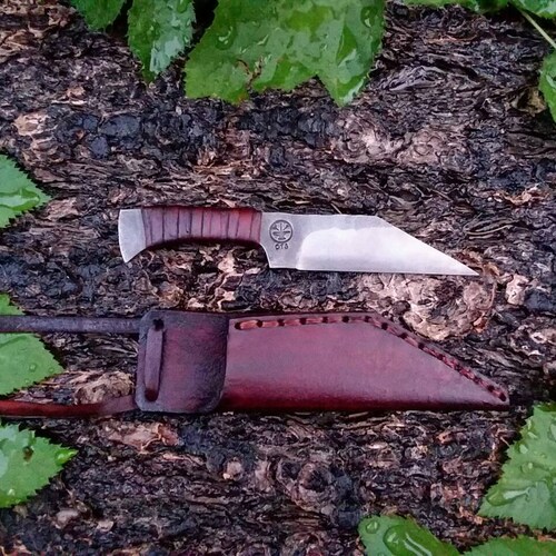 Viking Utility Seax and Sheath Hand Forged Handmade - Etsy