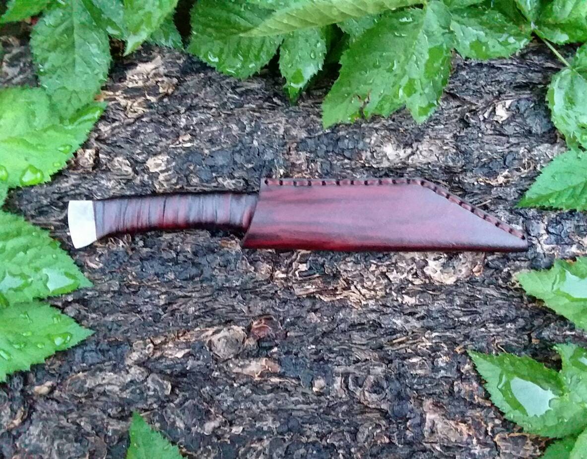 Viking Utility Seax and Sheath Hand Forged Handmade | Etsy