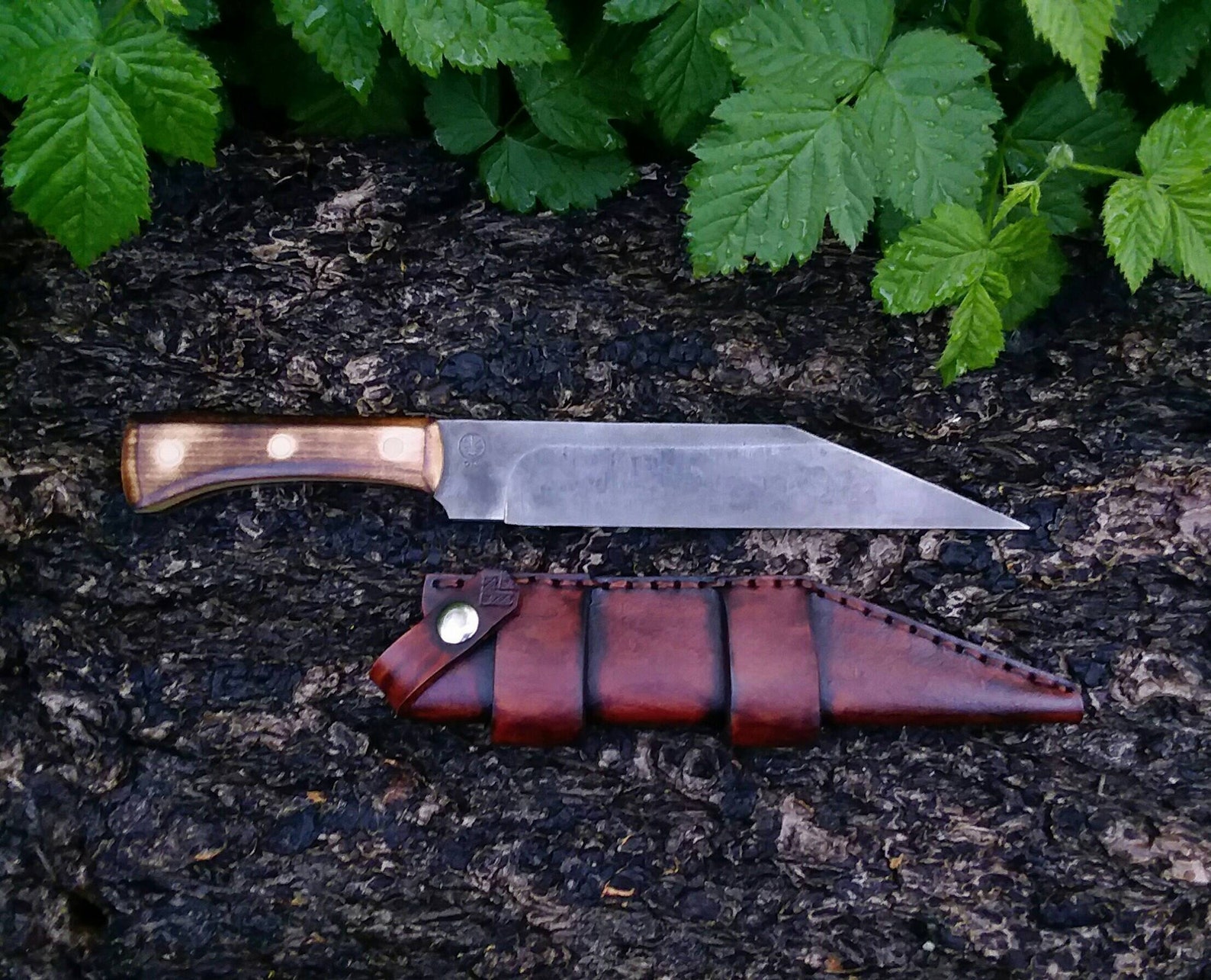 Viking Scaled Seax and Sheath. Hand Forged Handmade | Etsy