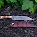 Viking Scaled Seax and Sheath. Hand Forged Handmade - Etsy