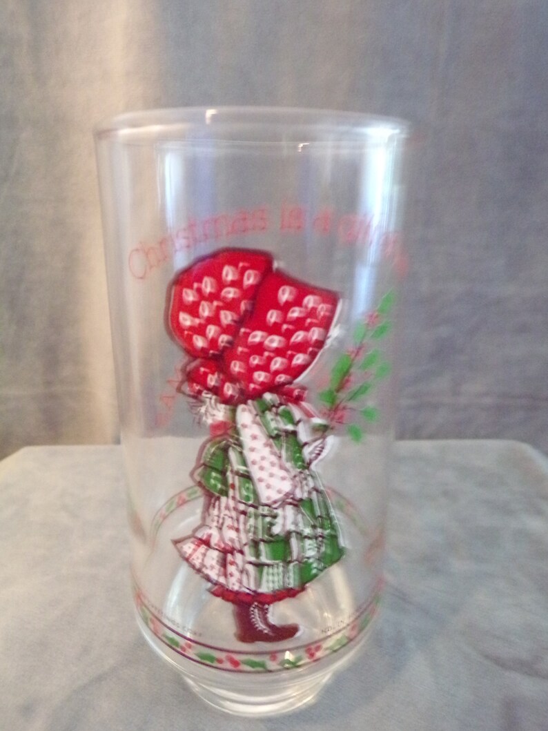 Holly Hobbie Vintage Drinking Glass Tumblers Coca Cola Etsy