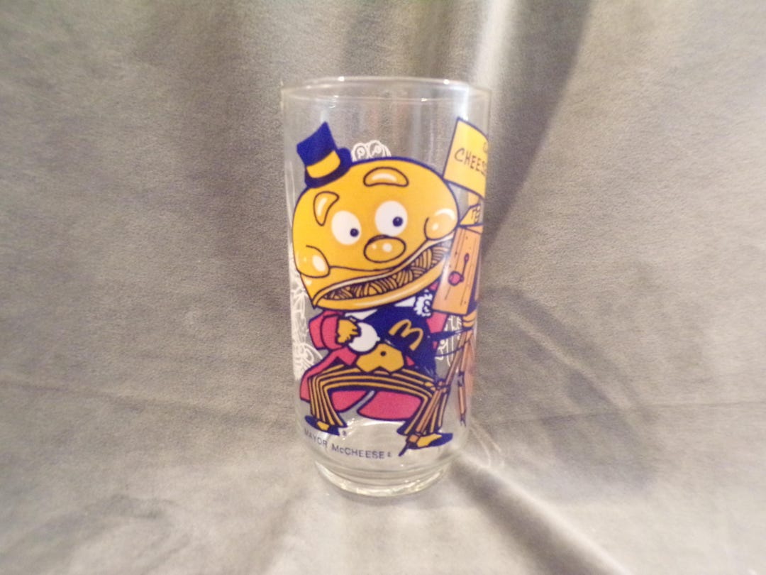 Vintage Mcdonalds Mayor Mc Cheese Collector Series Glass Tumbler 1970's ...