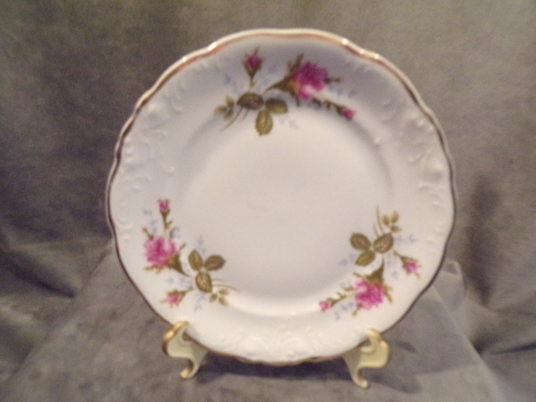 Vintage Wawel Rose Pattern With Gold Trim Desert--salad-- Bread and ...