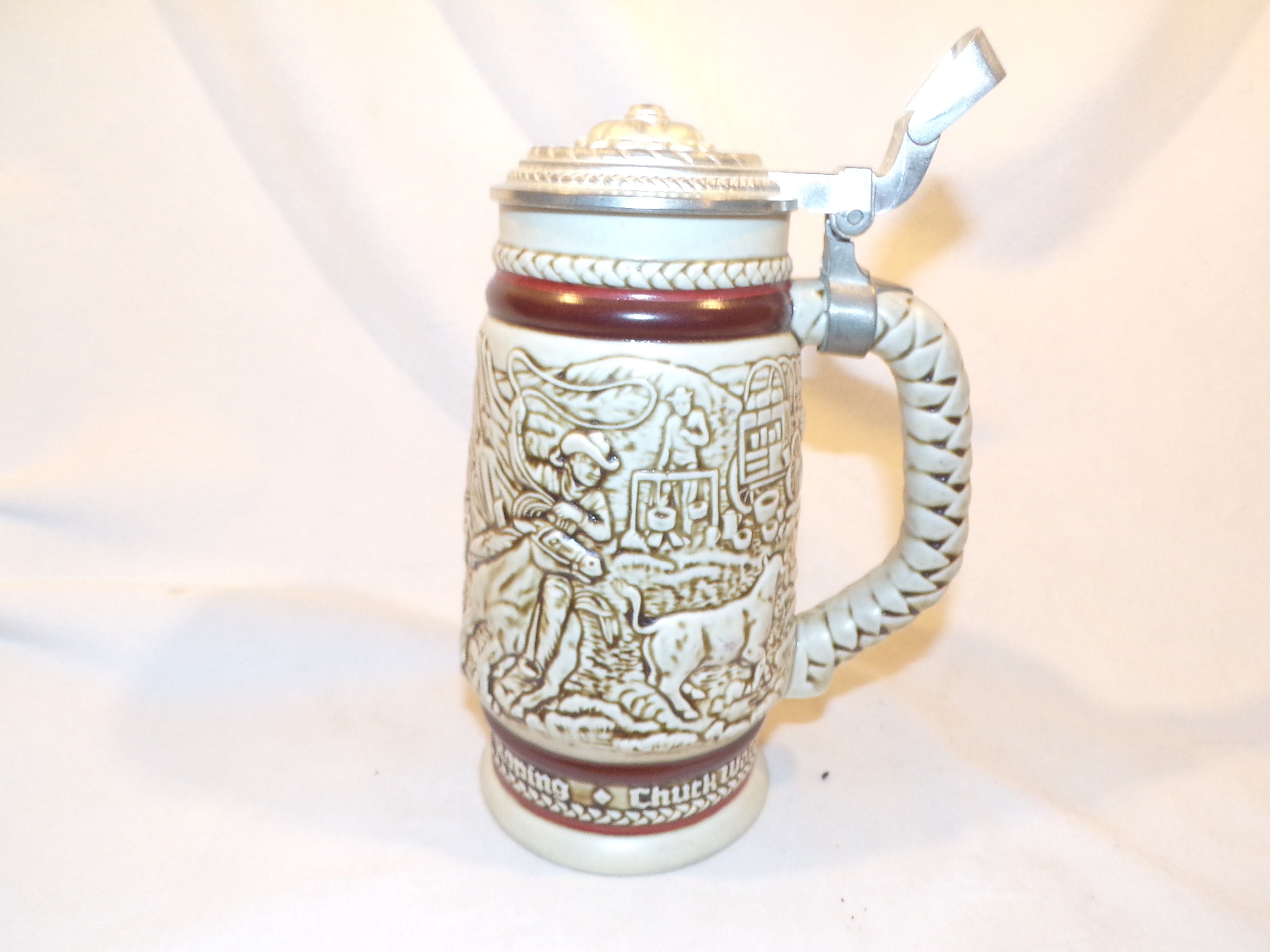 Avon Collectible Beer Stein: Roping (1980), 56% OFF