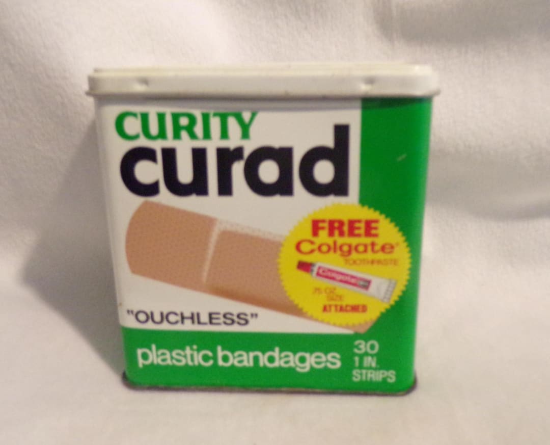 Curity Curad Bandage Tin - Etsy