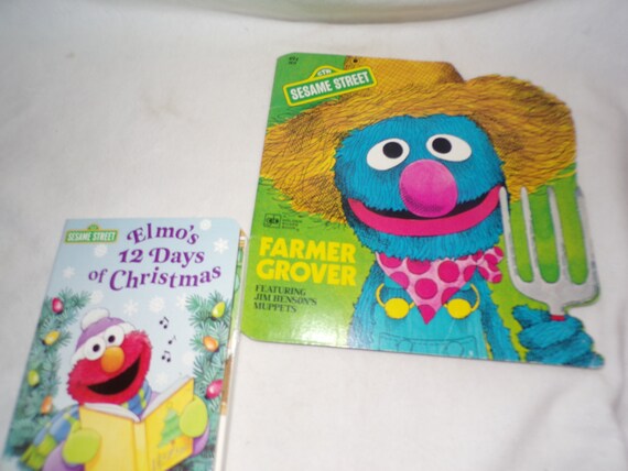 Vintage 2 Sesame Street Books jim Henson - Etsy