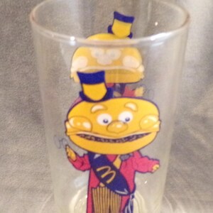 Vintage Mcdonalds Mayor Mc Cheese Collector Series Glass Tumbler 1970's ...