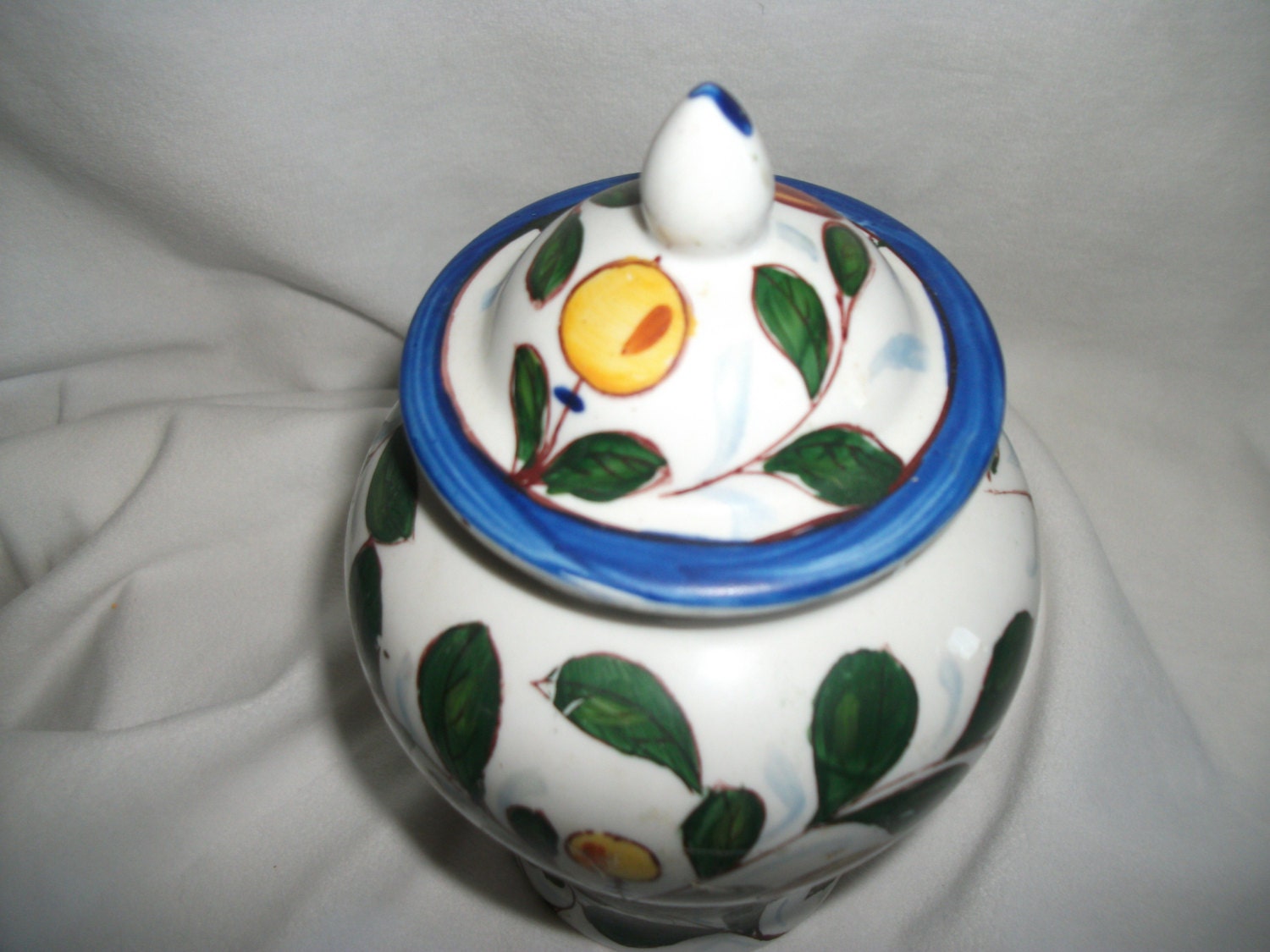 Vintage Ceramic Jar With Lid - Etsy