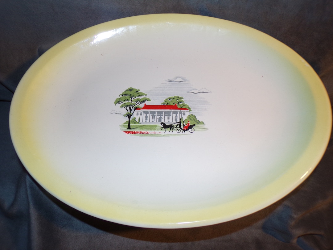 Vintage Paden City Pottery Company Serving Platter - Etsy