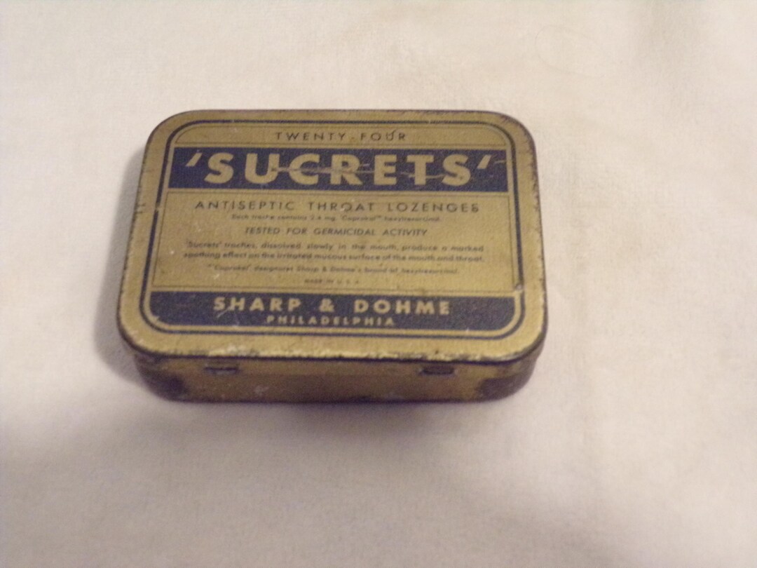 Sucrets Throat Lozenges 1940's Tin - Etsy